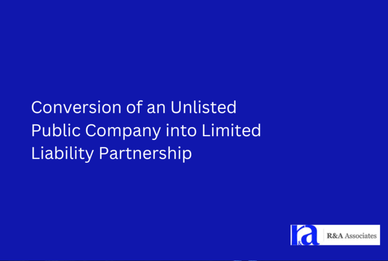 Conversion of an Unlisted Public Company into Limited Liability ...
